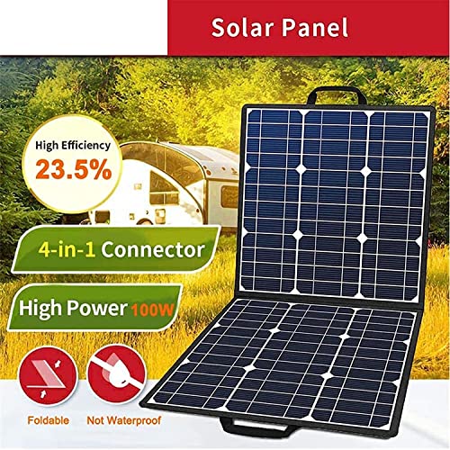 Solar Panels 5V USB Flashfish Foldable Solar Cells Battery Charger Folding Outdoor Power Supply Camping Garden 100W 18V Portable Solar Panel (Color 50W) (100W) (50w) (100w)