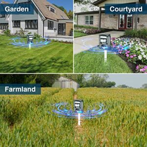 Protect Your Garden from Unwanted Animals: Izbie Solar Animal Repeller, Cat Repellent Outdoor, Squirrel Repellent, Ultrasonic Dog Repellent for Yard, Deer Repellent Devices,Cat Deterrent Outdoor