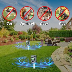 Protect Your Garden from Unwanted Animals: Izbie Solar Animal Repeller, Cat Repellent Outdoor, Squirrel Repellent, Ultrasonic Dog Repellent for Yard, Deer Repellent Devices,Cat Deterrent Outdoor