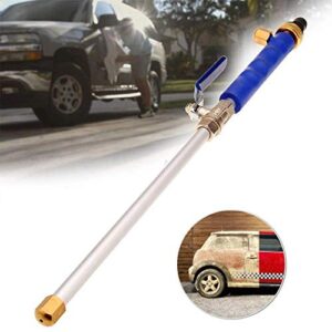 High Pressure Power Washer Spray Nozzle, 18in Garden Hose Wand for Car Window Pet Washing and Plant Watering, Blue