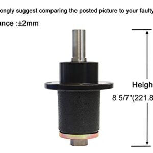 q&p Outdoor Power 48" 50" 52" 60" Deck Blade Spindle Assembly Bracket Replaces Bad Boy 037-6016-00 Rotary 13090 Long Shaft 8 5/7" cast Iron Spindle Assembly