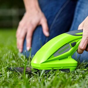 WORKPRO Cordless Grass Shear & Shrubbery Trimmer - 2 in 1 Handheld Hedge Trimmer 7.2V Electric Grass Trimmer Hedge Shears/Grass Cutter Rechargeable Lithium-Ion Battery and Charger Included