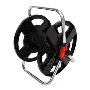 Hose Reel, Water Pipe Car Roll 35 Meters Water Pipe Storage Shelf Hose Reel Rope Storage Rack Heavy Duty Rolling Hose Easy to Store and Easy to Move for Gardening with Thick Brackets