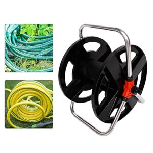 Hose Reel, Water Pipe Car Roll 35 Meters Water Pipe Storage Shelf Hose Reel Rope Storage Rack Heavy Duty Rolling Hose Easy to Store and Easy to Move for Gardening with Thick Brackets