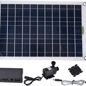 Solar Water Pump Kit, 50w 12v Panel Water Pump, 800l/h Fountain Water Pump Solar Pond Pump, Low Noise Dc Solar Fountain, Suitable For Household, Car And Boat, Garden Fountain