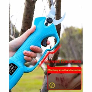 Professional Cordless Electric Pruner, Electric Tree Pruner, 16.8V 28mm Cutting Diameter, for Gardens, Tree,Orchards