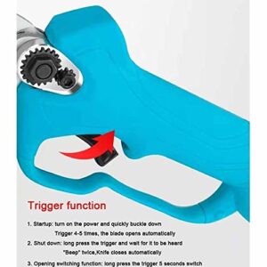 Professional Cordless Electric Pruner, Electric Tree Pruner, 16.8V 28mm Cutting Diameter, for Gardens, Tree,Orchards