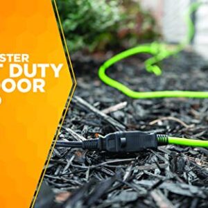 Worx 12 Amp 3-in-1 Corded Electric Leaf Blower/Mulcher/Vacuum & Outdoor Garden 120-Foot Extension Cord, Lime Green