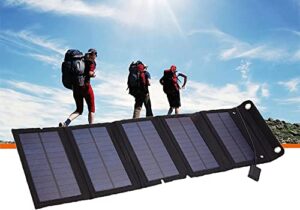 solar panels portable foldable solar panel kit, solar panel 15w 5v portable solar charger foldable monocrystalline solar cell for power station phones camping garden hiking mobile power