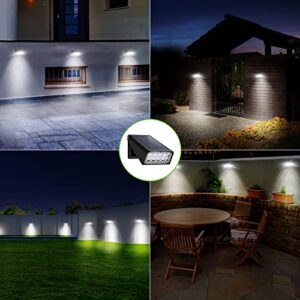 GUYULUX Solar Lights Outdoor with Lights Reflector&2 Lighting Modes, Solar Security Spot Lights 90° Adjustable, IP65 Waterproof Solar Powered Wall Lights for Garden/Patio/Yard/Deck/Pool Area, 8-Pack