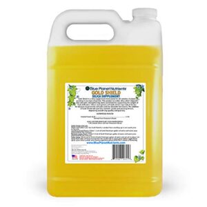 Gold Shield Silica Supplement for Plants (1 Gal/128 oz) Ultra Concentrated | Makes UP to 3,700 GALLONS | for All Plants & Gardens | Strengthen Plants | Blue Planet Nutrients