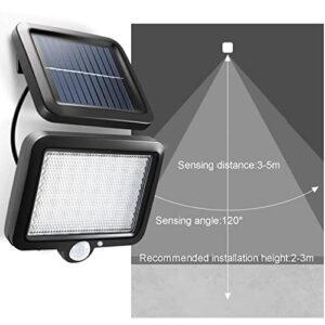 Solar Light Outdoor 56 LED 700Lum Wall Light Solar Security Flood Lights Motion Detector IP65 Waterproof 120° Sensor Angle Solar Powered for Patio Barn Garden Pathway Yard Lawn Balcony(Pack of 1)