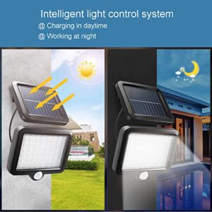 Solar Light Outdoor 56 LED 700Lum Wall Light Solar Security Flood Lights Motion Detector IP65 Waterproof 120° Sensor Angle Solar Powered for Patio Barn Garden Pathway Yard Lawn Balcony(Pack of 1)