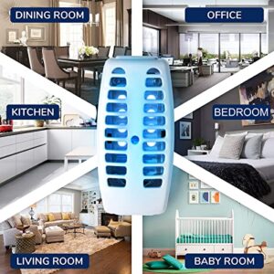 YONGTONG Plug n Zap! Electric Indoor Mosquito Killer, Insects and Fly Trap, Plug-in Bug Zapper for Pest Control with UV LED Night Light for Household, Bedroom, Kitchen, Office (2 Pack)