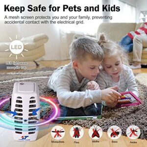 YONGTONG Plug n Zap! Electric Indoor Mosquito Killer, Insects and Fly Trap, Plug-in Bug Zapper for Pest Control with UV LED Night Light for Household, Bedroom, Kitchen, Office (2 Pack)