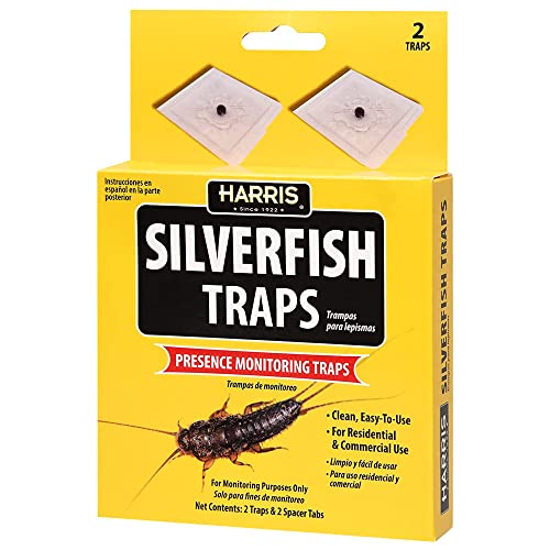 Harris Silverfish Killer Traps for Indoor, 2-Pack