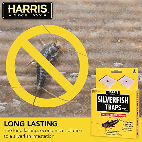 Harris Silverfish Killer Traps for Indoor, 2-Pack