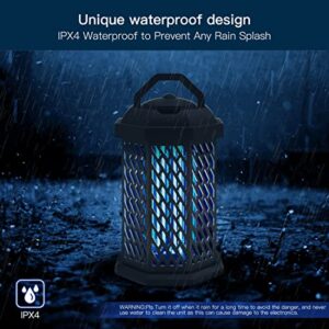 Upenjok Bug Zapper Outdoor and Indoor,18W Mosquito Zapper - 4200V High Powered Waterproof Electric Bug Zapper Mosquito Zapper - Insect Fly Trap for Home Backyard Patio