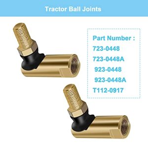 Podoy 923-0448A Tractor Ball Joint for Compatible with MTD Cub Troy Bilt Huskee 923-0448A 723-0448 723-0448A Replacement Lawn Mower Parts (2 Set)