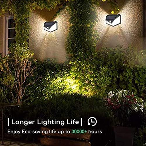 ASGTRADE Solar Sensor Wall Light in Night, Product for Garden, Swimming Pool, Balcony and high Security Area.-4 Pieces Set