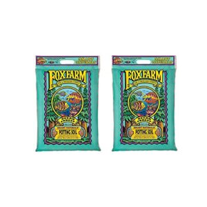 fox farm fx14053 12-quart ocean forest organic potting soil – (2 pack)