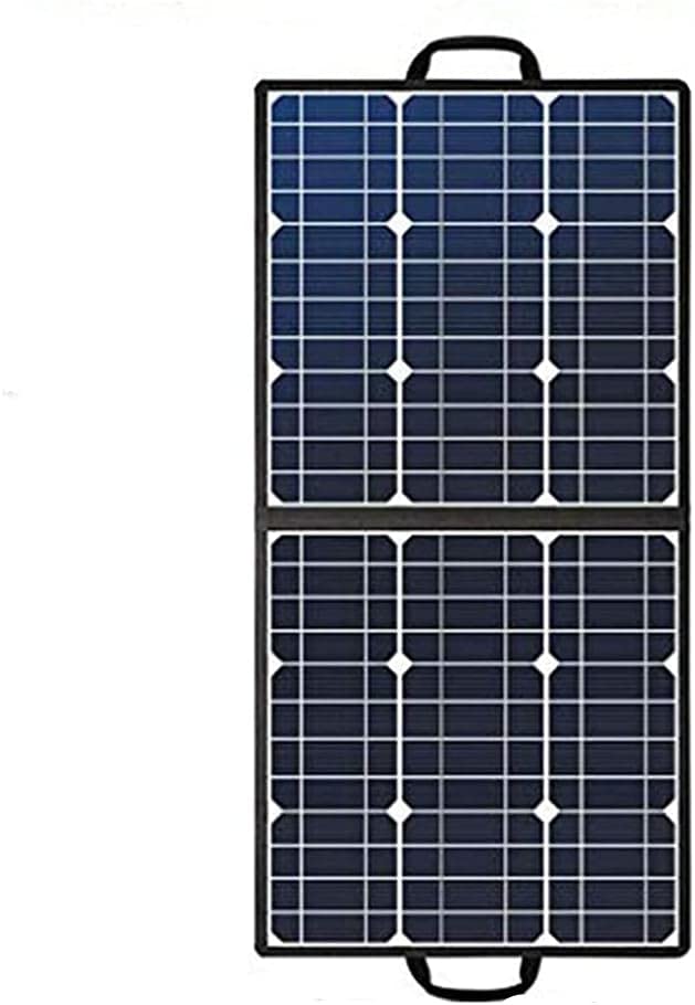 Solar Panels 100W 18V Portable Solar Panel 5V USB Flashfish Foldable Solar Cells Battery Charger Folding Outdoor Power Supply Camping Garden (18V 100W) (18V 100W) ()