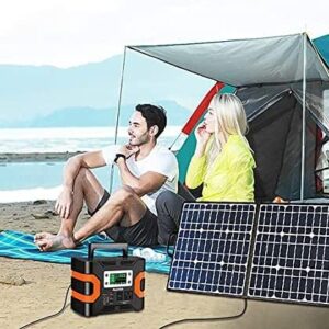 Solar Panels 100W 18V Portable Solar Panel 5V USB Flashfish Foldable Solar Cells Battery Charger Folding Outdoor Power Supply Camping Garden (18V 100W) (18V 100W) ()