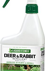 Liquid Fence Deer & Rabbit Repellent Ready-to-Use, 32-Ounce, 4-Pack (81126-1)