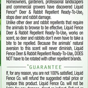 Liquid Fence Deer & Rabbit Repellent Ready-to-Use, 32-Ounce, 4-Pack (81126-1)