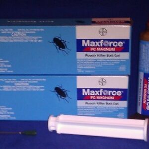 2 Tubes Maxforce FC Magnum Cockroach German Roach Pest Control Gel Bait 33 gram per tube w/ 1 Plunger ~~ 5 Times Stronger then Regular Maxforce FC Roach Gel ~~ Mata Cucarachas! THE NEW MAGNUM PACKAGED IN BLUE Garden, Lawn, Supply, Maintenance