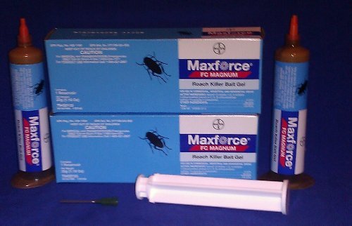 2 Tubes Maxforce FC Magnum Cockroach German Roach Pest Control Gel Bait 33 gram per tube w/ 1 Plunger ~~ 5 Times Stronger then Regular Maxforce FC Roach Gel ~~ Mata Cucarachas! THE NEW MAGNUM PACKAGED IN BLUE Garden, Lawn, Supply, Maintenance