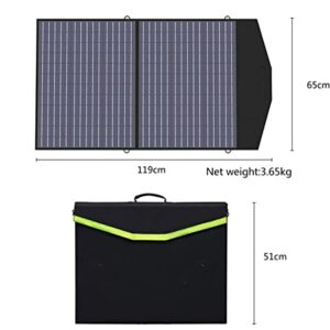 Foldable 100W Solar Panel, Portable Solar Module for Portable Power Station and Solar Generator High Performance Battery Pack for Camping Garden Laptop