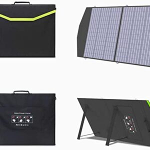 Foldable 100W Solar Panel, Portable Solar Module for Portable Power Station and Solar Generator High Performance Battery Pack for Camping Garden Laptop