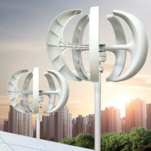 wind turbine 600w 24v wind turbine generator white lantern vertical axis garden boat wind generator 5 leaves wind turbine kit with controller