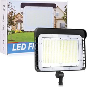 PBYBGB 2pack 240W LED Flood Light Outdoor for Dusk to Dawn, Adjustable Knuckle Mount,Super Bright 36050LM Security Lights, 5000K Daylight IP65 Waterproof Floodlights for Yard, Garden, Stadium