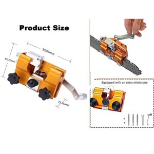 ALHJ Chain Saw Chain Shaperener, Chain Sharpener for Chainsaws, Chain Saw Blade Sharpener Kit, Chainsaw Sharpening, for Electric Saws, DIY Lumberjack, Garden Worker