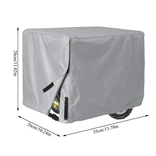 Simlug Outdoor Electric Generator Cover, Easy to Carry DustProof Electric Generator Cover, Patio Garden for Home(Gray)