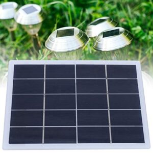 Oreilet Solar Chargers Cell Charger DC Output Charger Solar Battery Solar Panel, 3W 5V Solar Cells, Polycrystalline Silicon DIY for Garden Light Outdoor Light