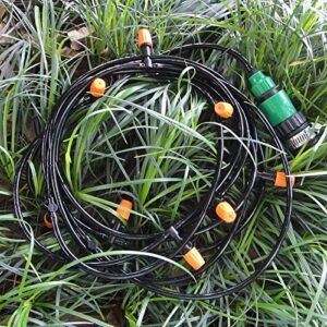 MANHONG Irrigation Dripper 5pcs Atomizing Nozzle Orange T-Shaped Hose Irrigation Nozzle Atomization Nozzle Garden Lawn Sprinkler Irrigation System