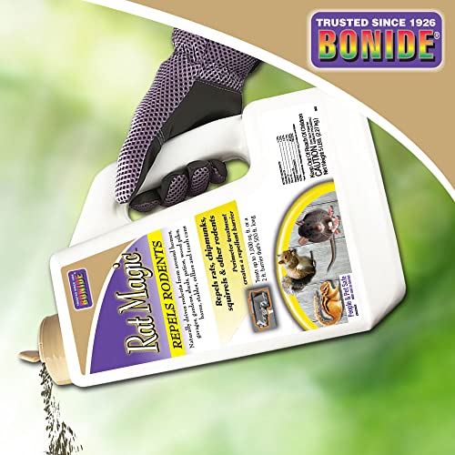 Bonide Rat Magic Rodent Repellent, 5 lb. Ready-to-Use Granules for Indoor & Outdoor Rodent Control, People & Pet Safe