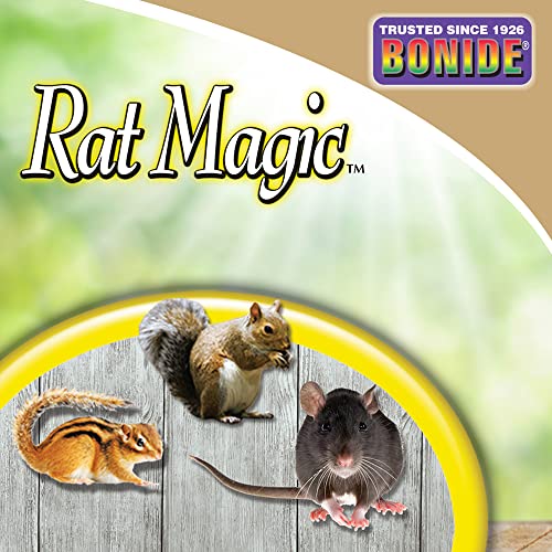 Bonide Rat Magic Rodent Repellent, 5 lb. Ready-to-Use Granules for Indoor & Outdoor Rodent Control, People & Pet Safe