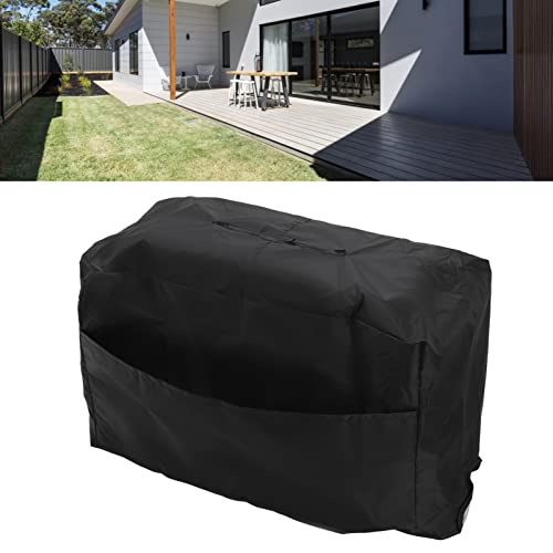 Mumusuki Generator Cover, Waterproof Universal Generator Cover 190T Silver Plated Polyester Taffeta UV Proof Welder Dust Cover for Most Generators for Garden Balcony Black