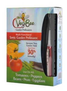 vegibee garden pollinators vbp-01 rechargeable plant pollinator, 10″, red