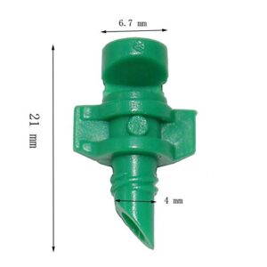 MANHONG Irrigation Dripper 30 Pcs Nozzle Green 180 Degrees/red 360 Degrees. for Cloning Machine Hydroponic Garden Watering Systems Refraction Atomization (Color : 90 Degrees Nozzle)