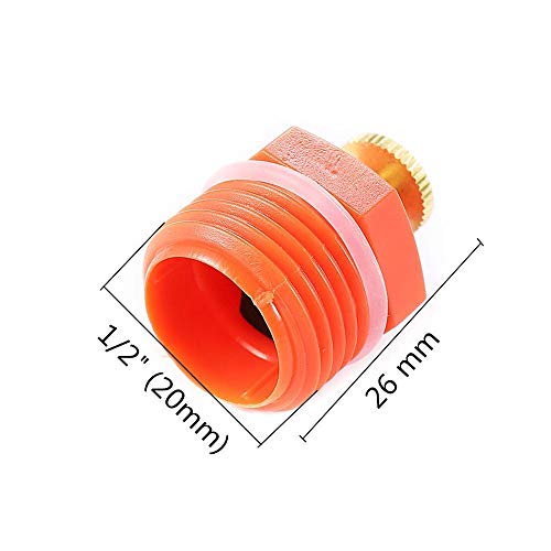 MANHONG Irrigation Dripper 1/2" Male Thread 360 Degree Adjustable Refraction Atomizing Nozzles Garden Lawn Watering Sprayer Farm Irrigation Sprinkler 5 Pcs