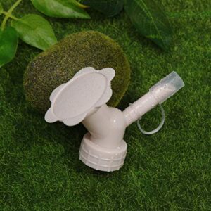 Cabilock Bonsai Tools Beverage Bottle Watering Nozzle 5pcs Bottle Cap Sprinkler Dual Head Bottle Watering Spout Bonsai Watering Can for Indoor Garden Tool (Beige) Potting Bottle Watering Nozzles