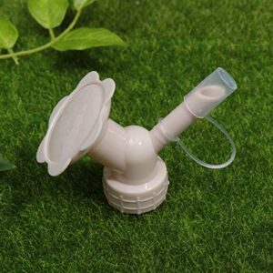 Cabilock Bonsai Tools Beverage Bottle Watering Nozzle 5pcs Bottle Cap Sprinkler Dual Head Bottle Watering Spout Bonsai Watering Can for Indoor Garden Tool (Beige) Potting Bottle Watering Nozzles