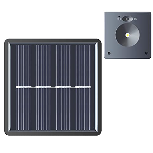 DenicMic Solar Panel Replacement 1 Pack Monocrystalline Silicon Panel Use to Solar Post Lights (Ni-MH AA1200mAh 1.2V Battery Included)