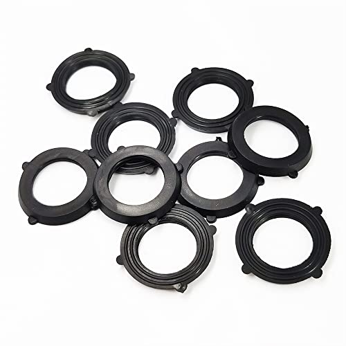 Alamic Garden Hose Washers Rubber Washers Heavy Duty Hose Washers fit All Standard 3/4" Garden Hose Fittings - 50 Pack (Black)