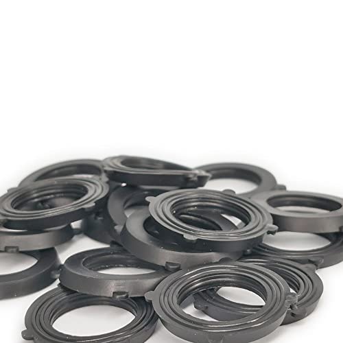 Alamic Garden Hose Washers Rubber Washers Heavy Duty Hose Washers fit All Standard 3/4" Garden Hose Fittings - 50 Pack (Black)